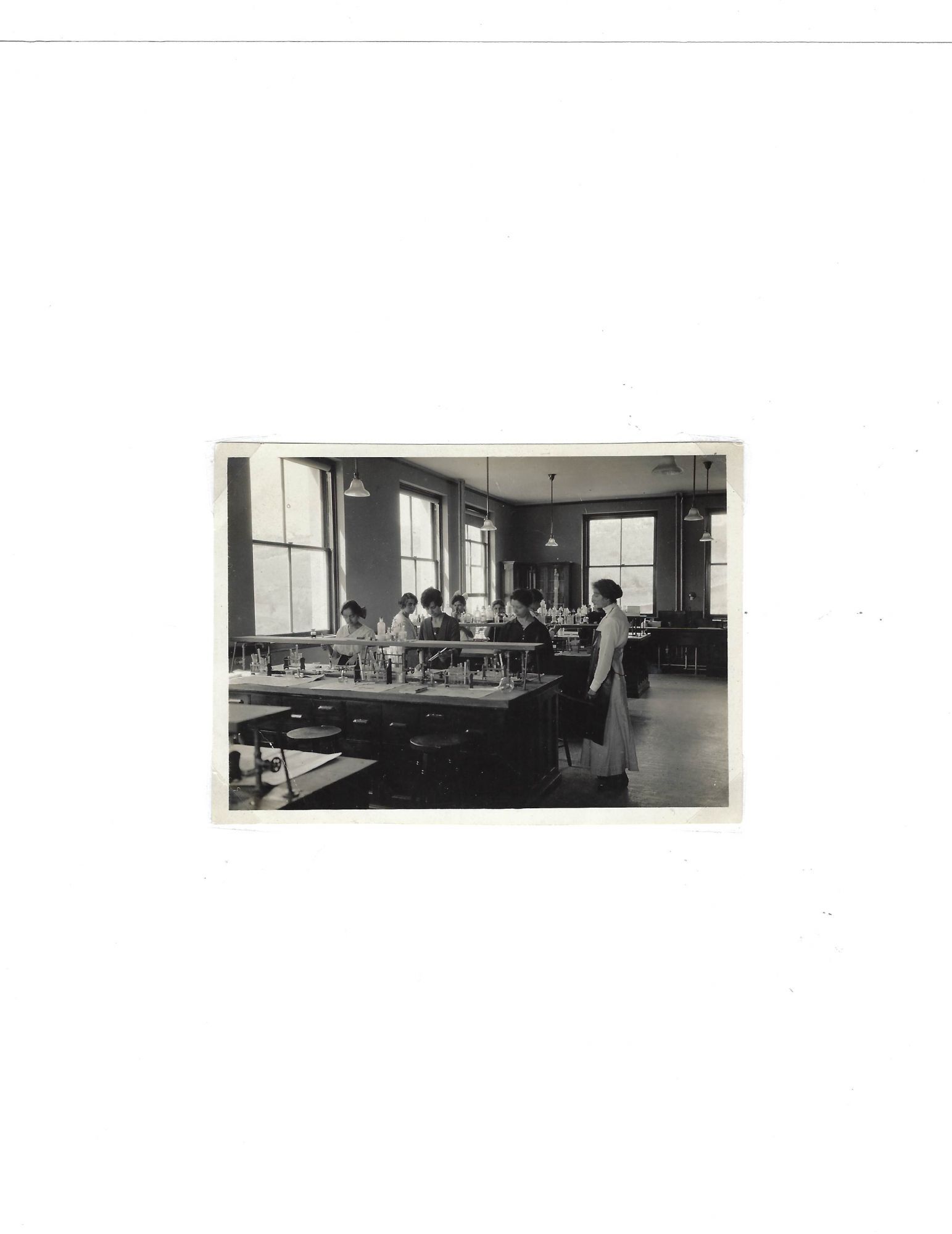 High School Girls Conducting Science Experiments, Early 1900s | Science ...